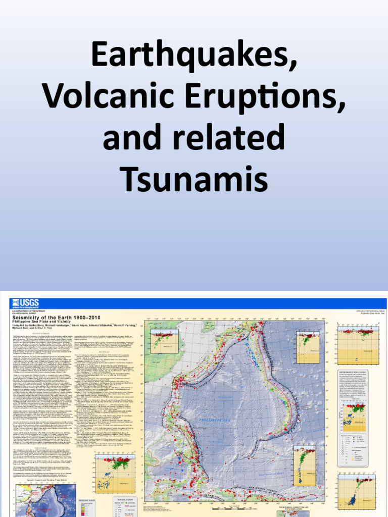 GEO-Eqs, Volcanism, Tsunamis For CamSur, Sorsogon Teachers | PDF | Tsunami | Volcano