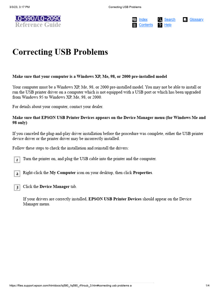 Dot Matrix Correcting USB Problems | PDF | Usb | Printer (Computing)