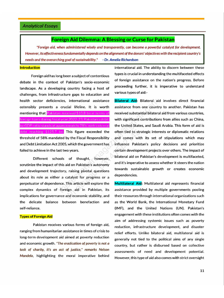 Most Important Data For Essay by Ali Haider | PDF