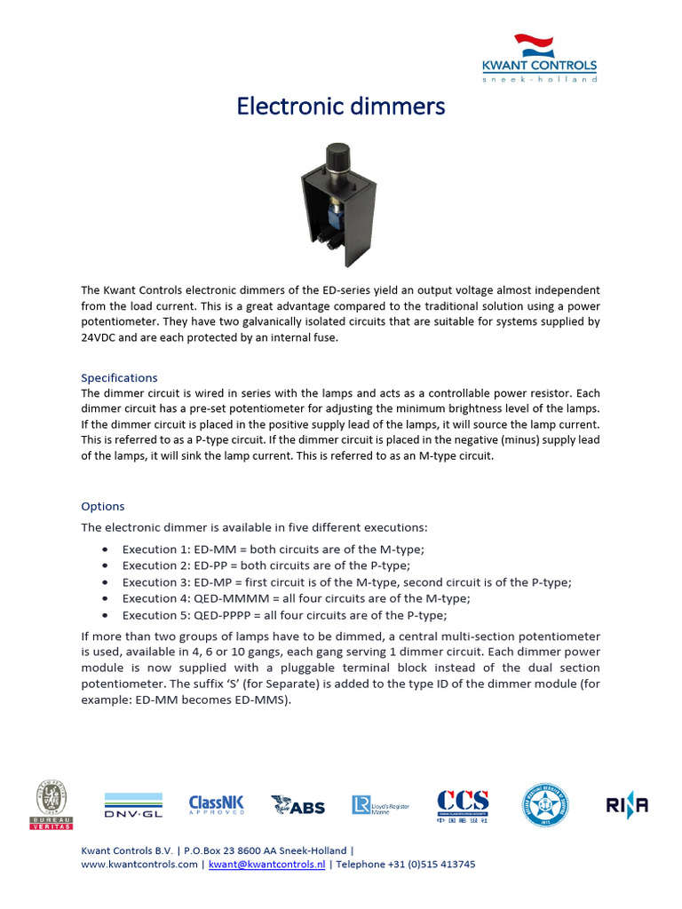 Electronic Dimmers | PDF | Physical Quantities | Electric Power