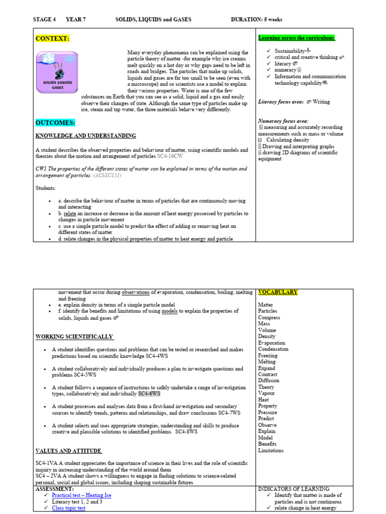 Solids Liquids and Gases | PDF | Gases | Matter
