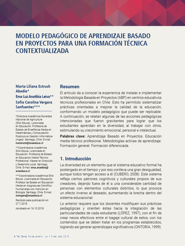 Modelo Pedagogico de ABP | PDF | Evaluación | Enseñando