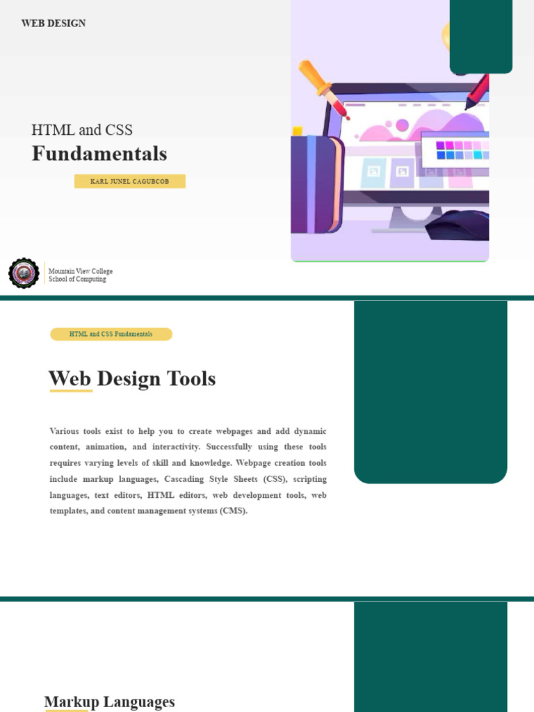 HTML and CSS Fundamentals | PDF | Html | Html Element HTML and CSS Fundamentals | PDF | Html | Html Element