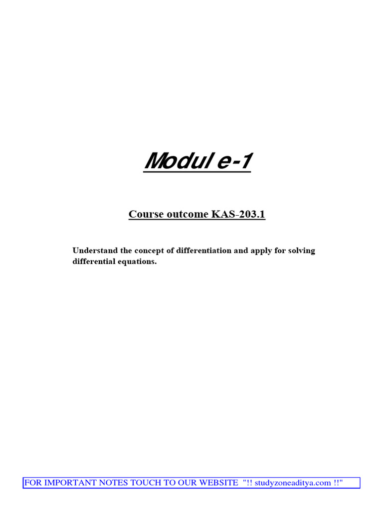 Engineering Mathematics-II All Unit Notes | PDF | Mathematical Analysis ...