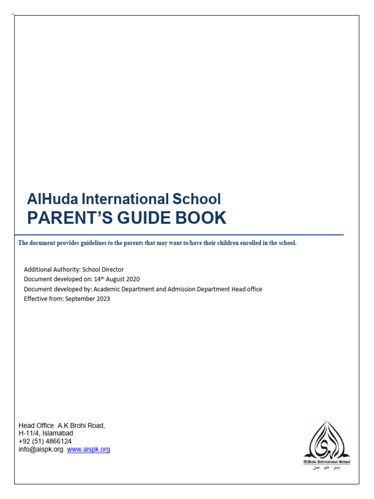 Parents Guidebook 2023 24 V 1.2 | PDF | Sweater | Clothing