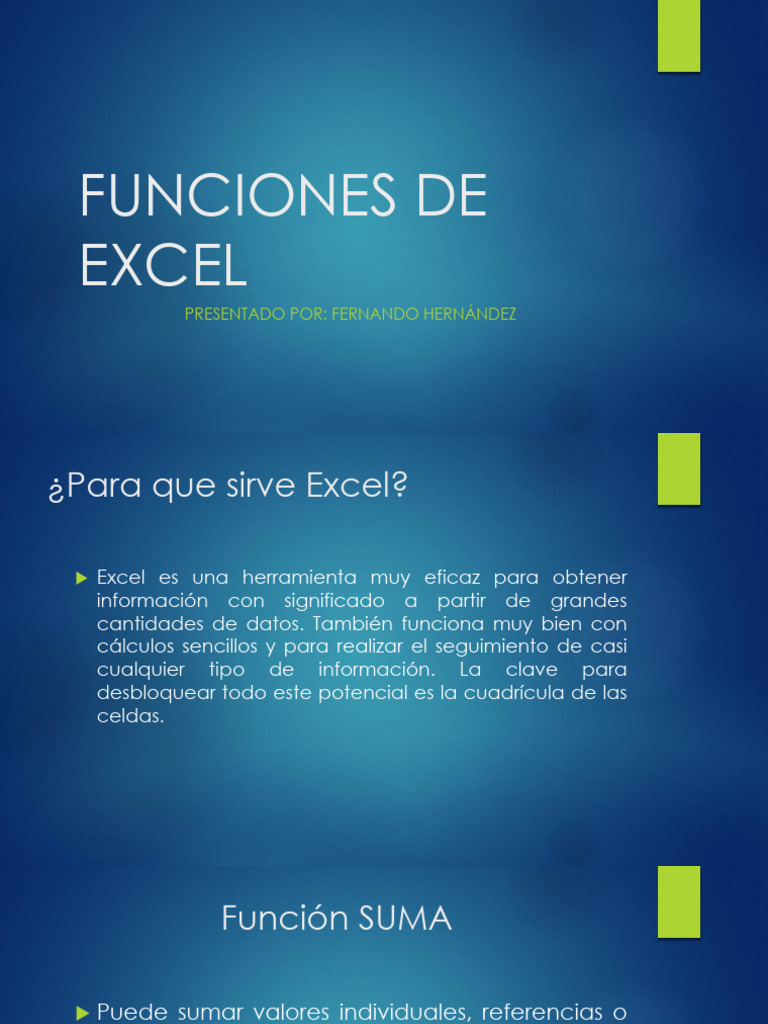 FUNCIONES DE EXCEL - Fernando | PDF | Función (Matemáticas) | Lógica