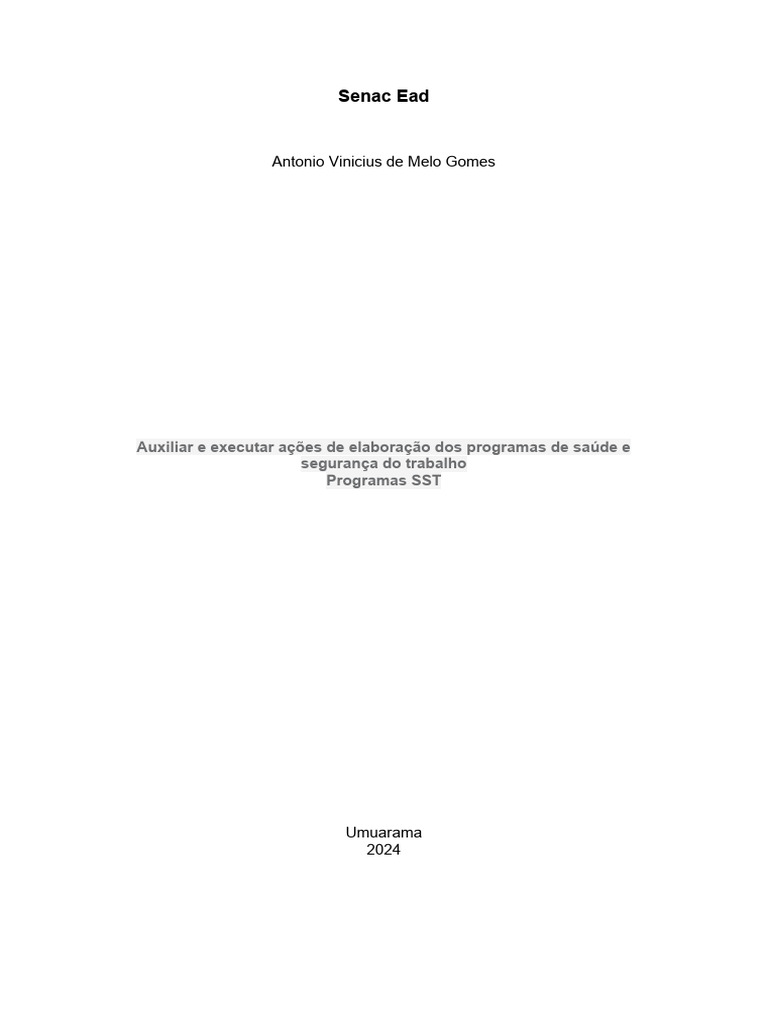 Atividade 1 Modulo C 4 Materia (1) TST | Download grátis PDF | Fatores humanos e Ergonomia