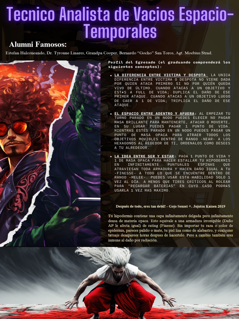 Venekings Spanish - Character Sheet Concept 1 | PDF