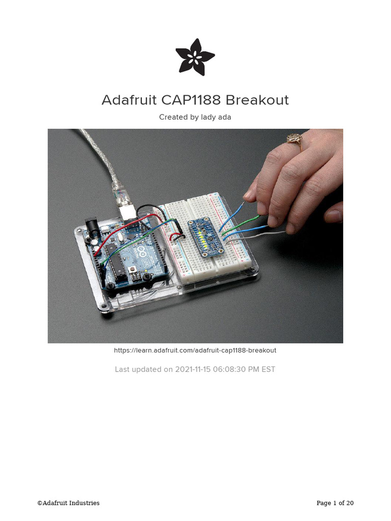 Adafruit Cap1188 Breakout | PDF | Arduino | Computing