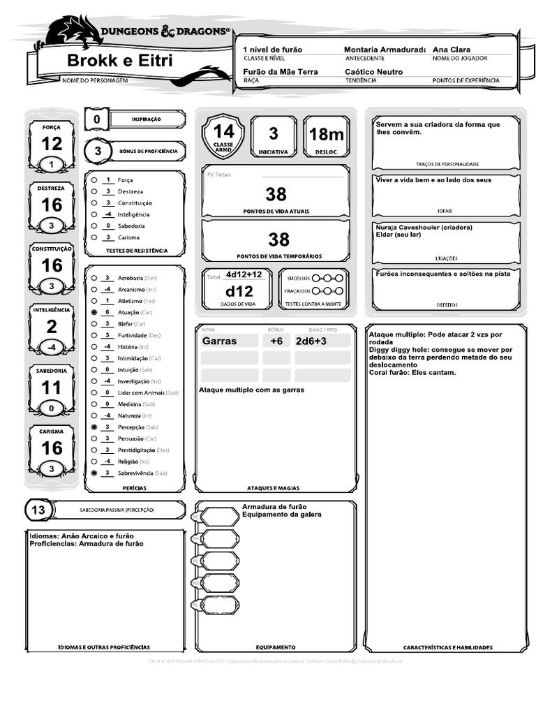 Ficha Brokk e Eitri | PDF