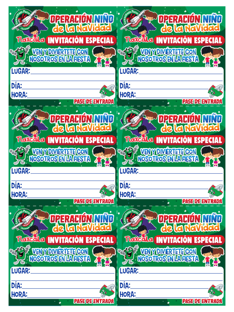 Invitaciones Occ y Lga Color | PDF