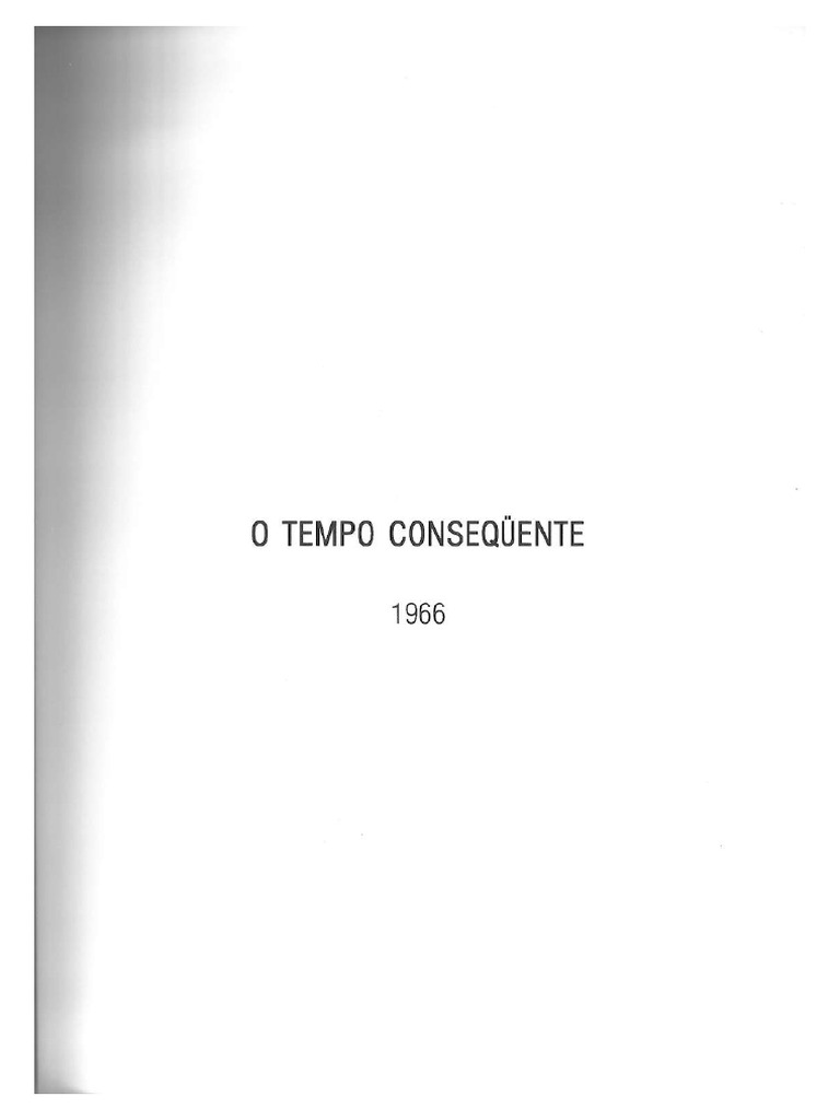 1966 O Tempo Consequente - H. Dobal | PDF