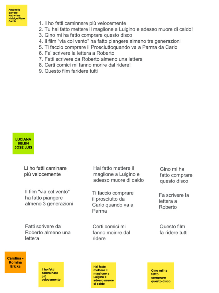 Fare + Infinito | PDF