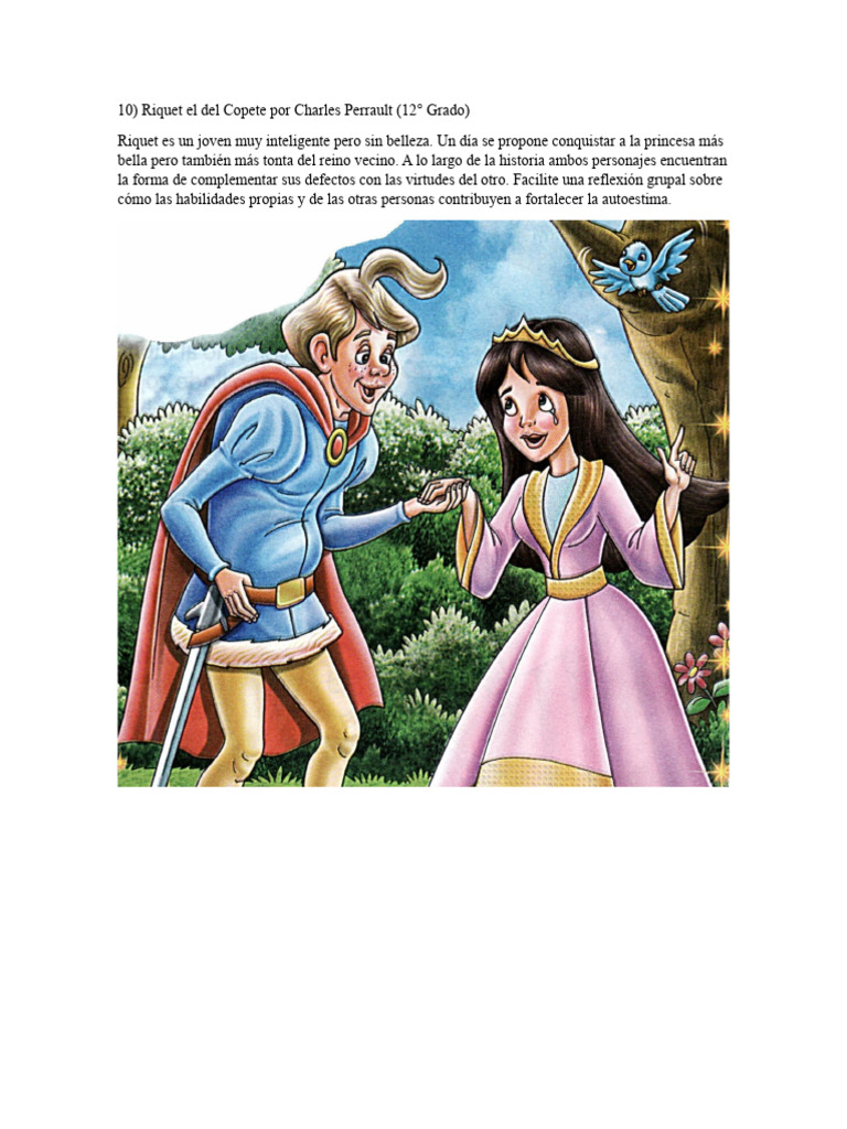 Riquet El Del Copete Por Charles Perrault | PDF
