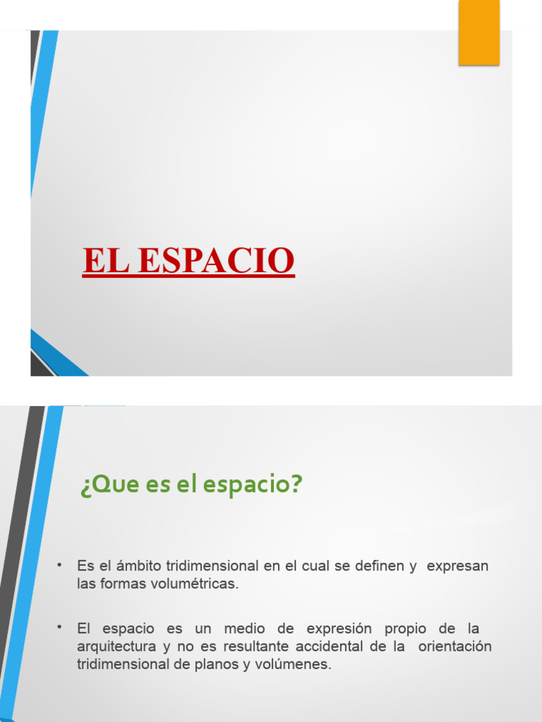 El Espacio | PDF