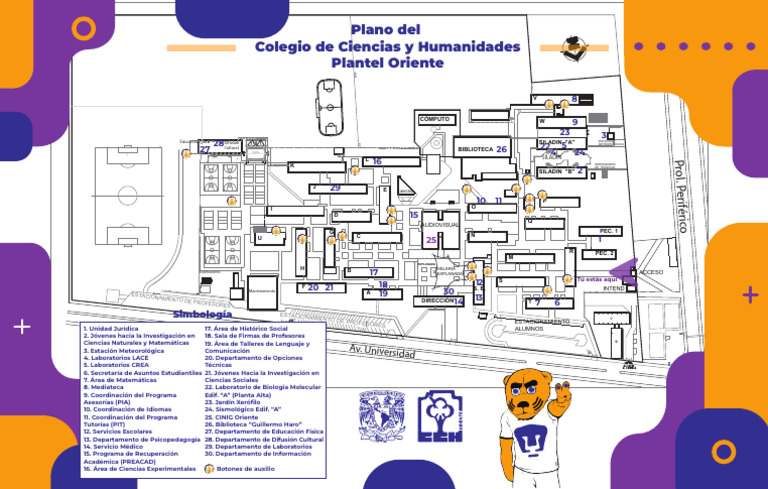 Mapa CCH Oriente 2023 | Descargar gratis PDF | Science