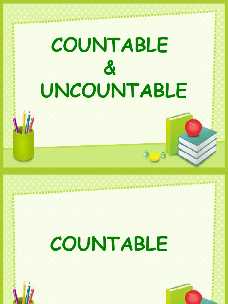 Countable Uncountable | PDF