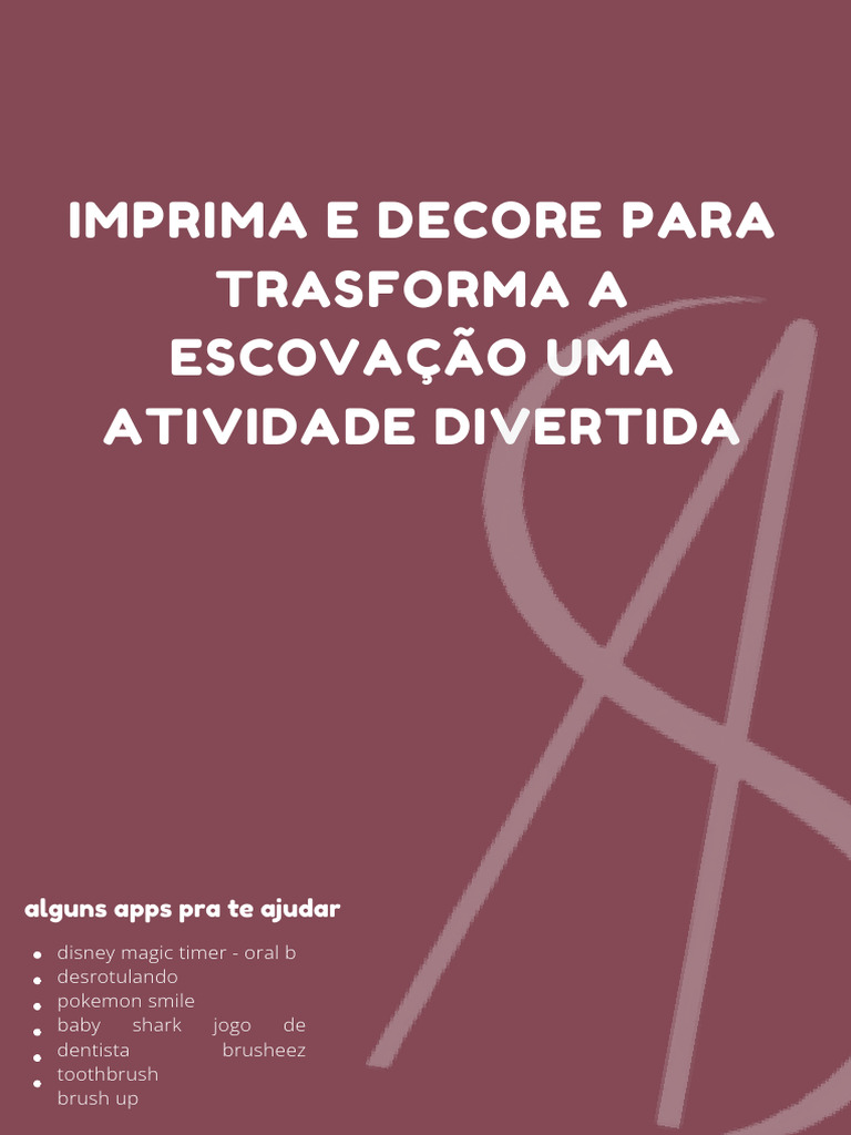 Cartilha Higiene Bucal para Imprimir - Essence | PDF Cartilha Higiene Bucal para Imprimir - Essence | PDF