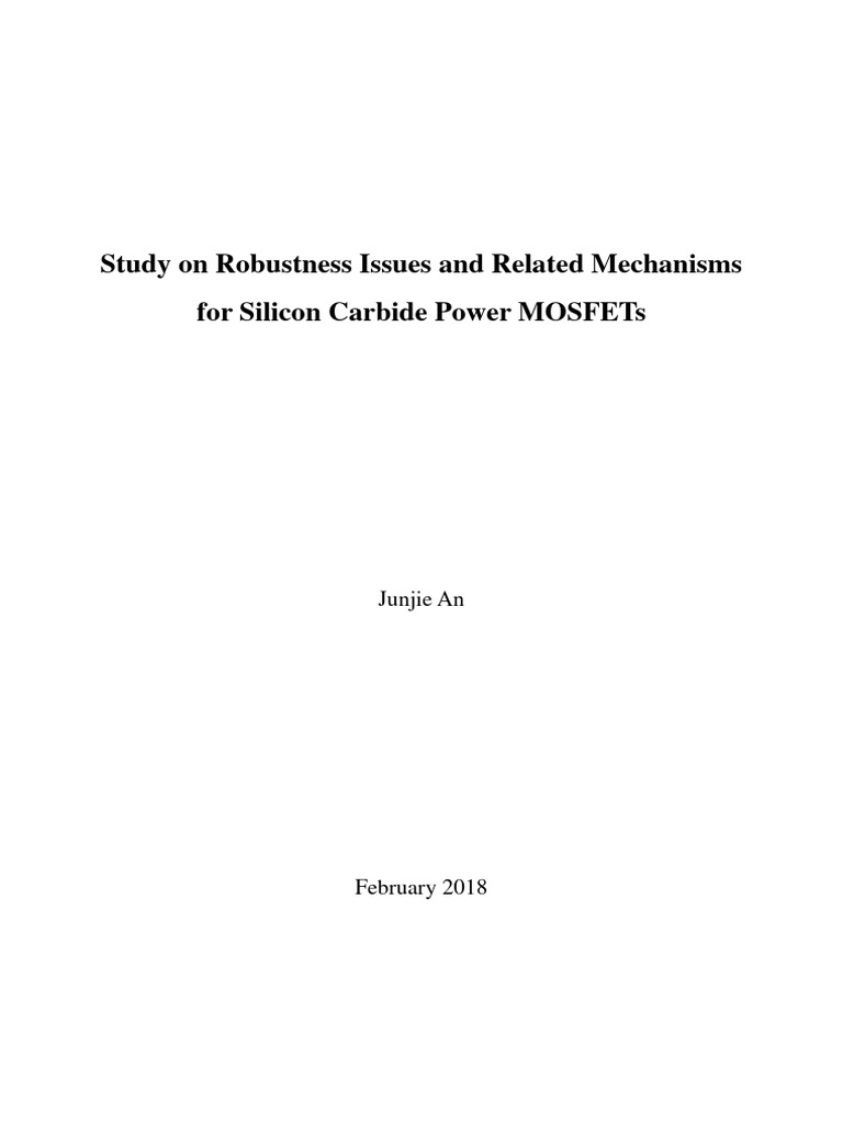 SiC MOS UIS DA08480 | PDF | Mosfet | Semiconductors