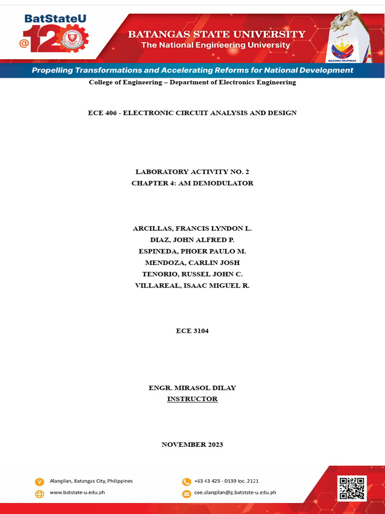 Chapter 4 - AM Demodulator | PDF | Detector (Radio) | Modulation