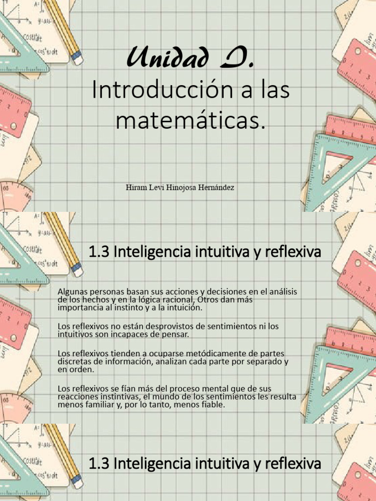 Unidad I Introduccion a las matematicas | PDF | Multiplicación ...