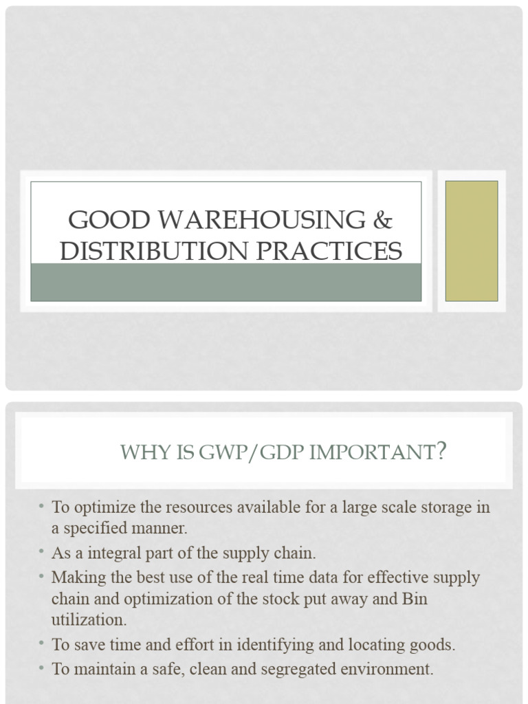 Best Practices in Good Warehousing | PDF | Warehouse | Goods