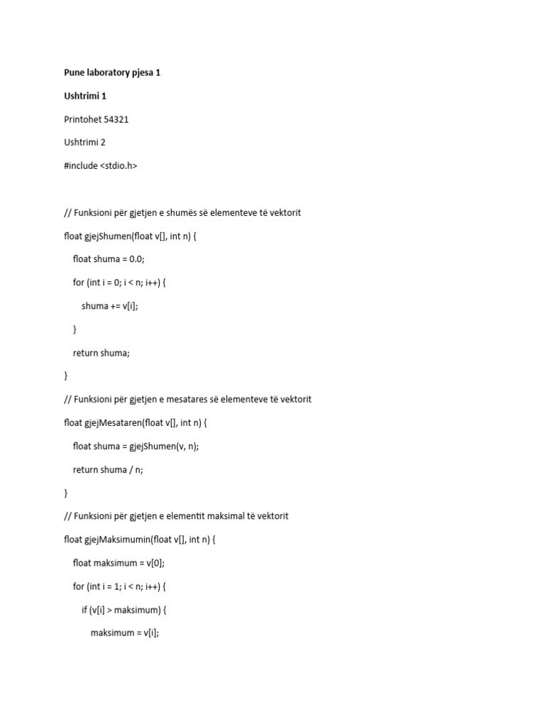 Pune Laboratory Pjesa 1 | PDF
