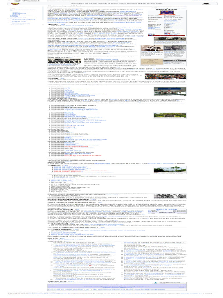 University of Dhaka - Wikipedia | PDF