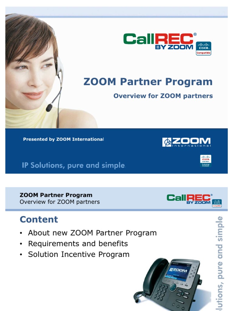ZOOM Partner Program | PDF