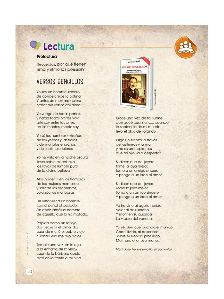 Versos Sencillos | PDF