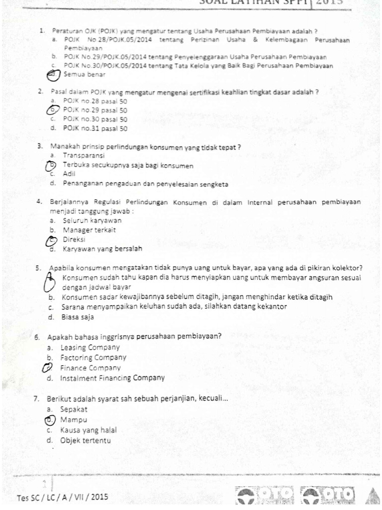 Soal SPPI | PDF