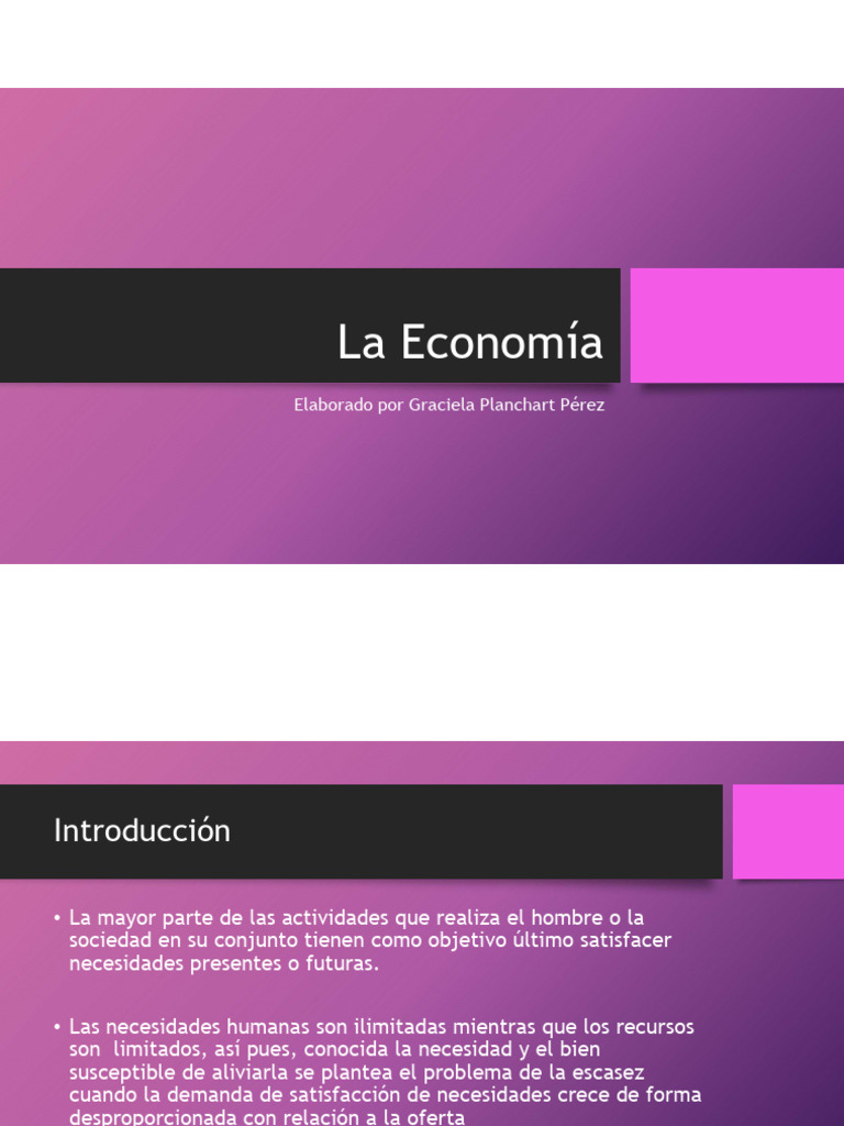 La Economía | PDF | Ciencias económicas | Economias