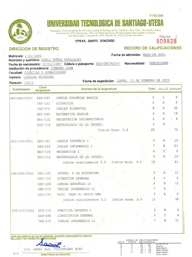 Domentos de La Universidad | PDF