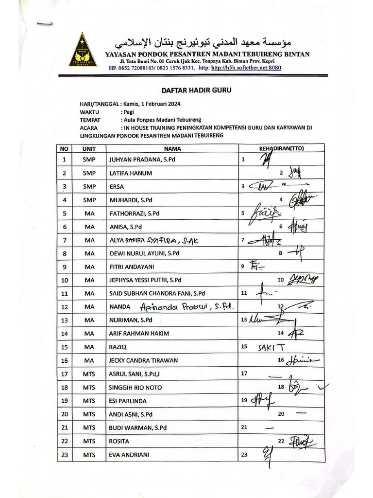 Absen Pagi Cair | PDF