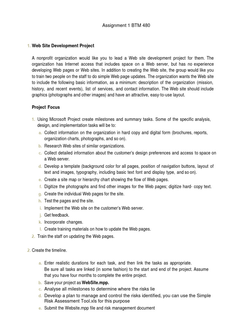 Assignment 1 BTM480 | PDF | World Wide Web | Internet & Web