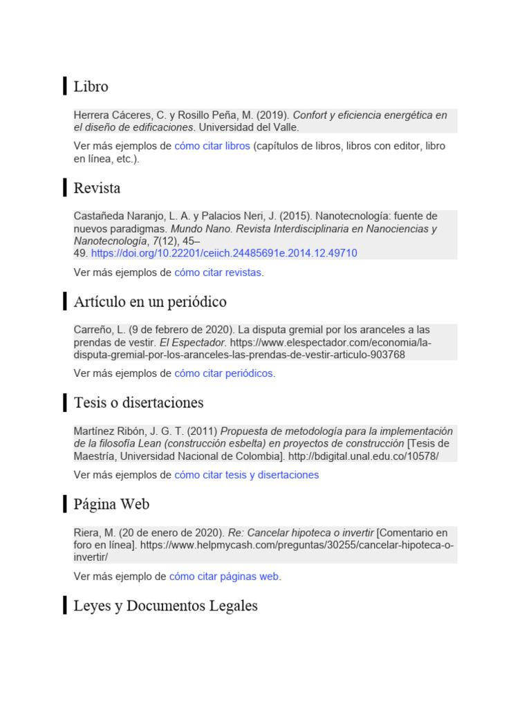 Como Hacer Referencias Apa 7ma Edición | PDF