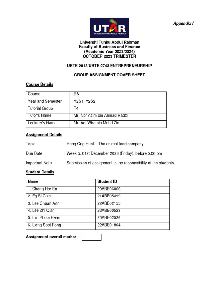 Azim T4 ProposalforHengOngHuat | PDF | Palm Oil | Balance Sheet
