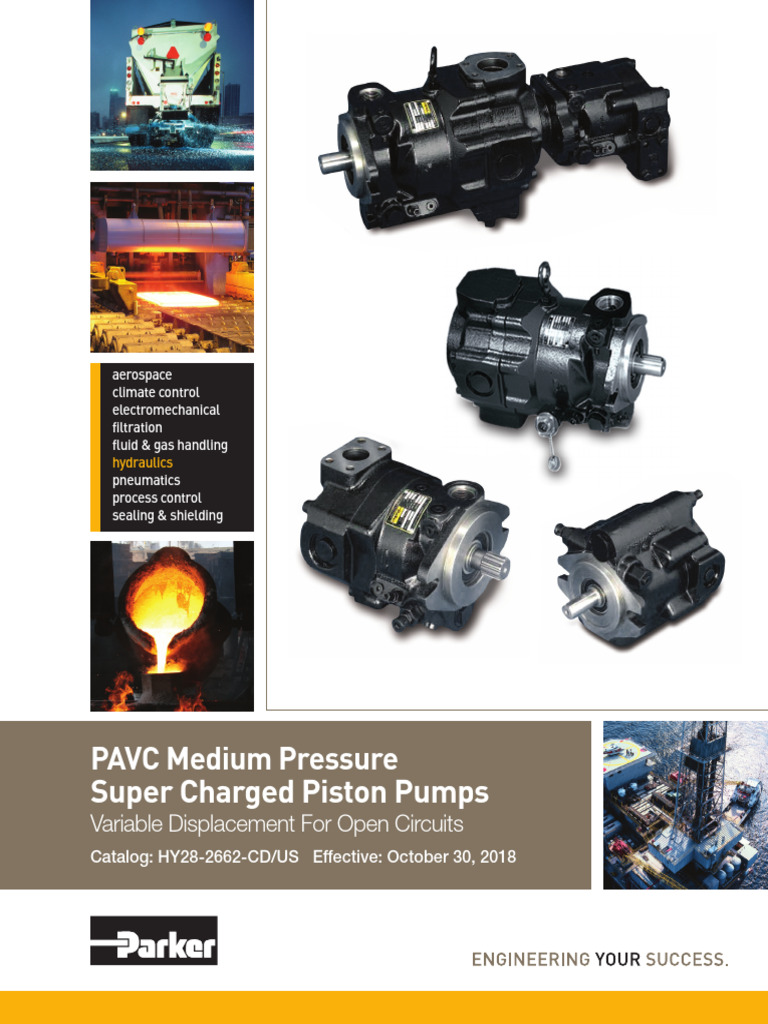 PAVC Pump Catalog Pavc65 | PDF | Pump | Piston