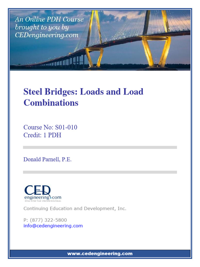 Steel Bridges - Loads and Load Combinations | PDF | Structural Load ...