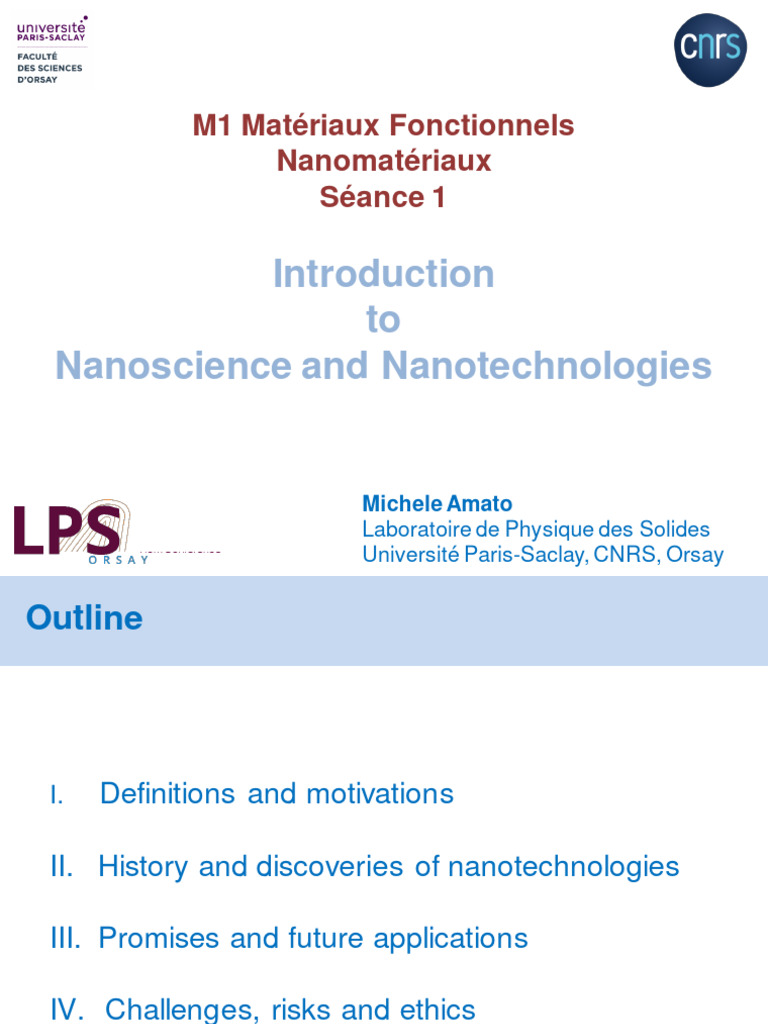 Introduction to Nanoscience and Nanotechnology | PDF | Nanotechnology ...