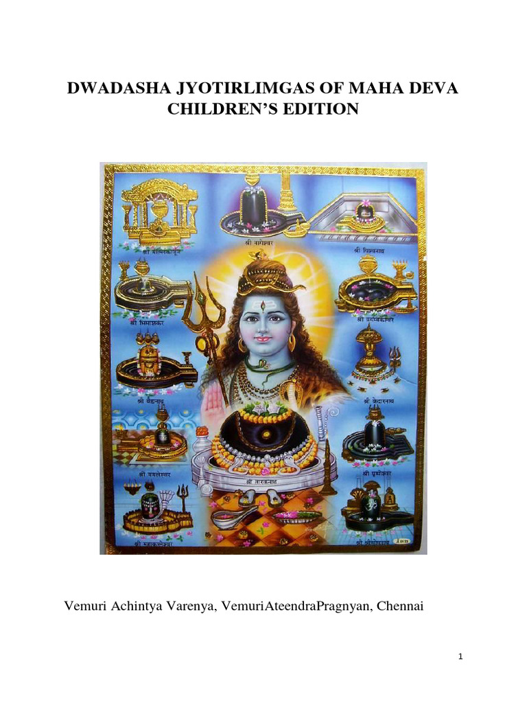 Dwadasha Jyotirlinga | PDF | Shiva | Hindu Gods