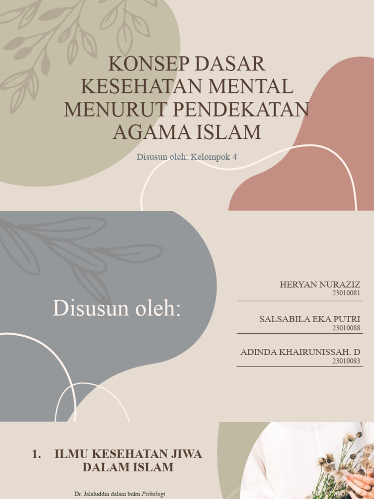 Kesehatan Mental Dalam Perspektif Islam | PDF