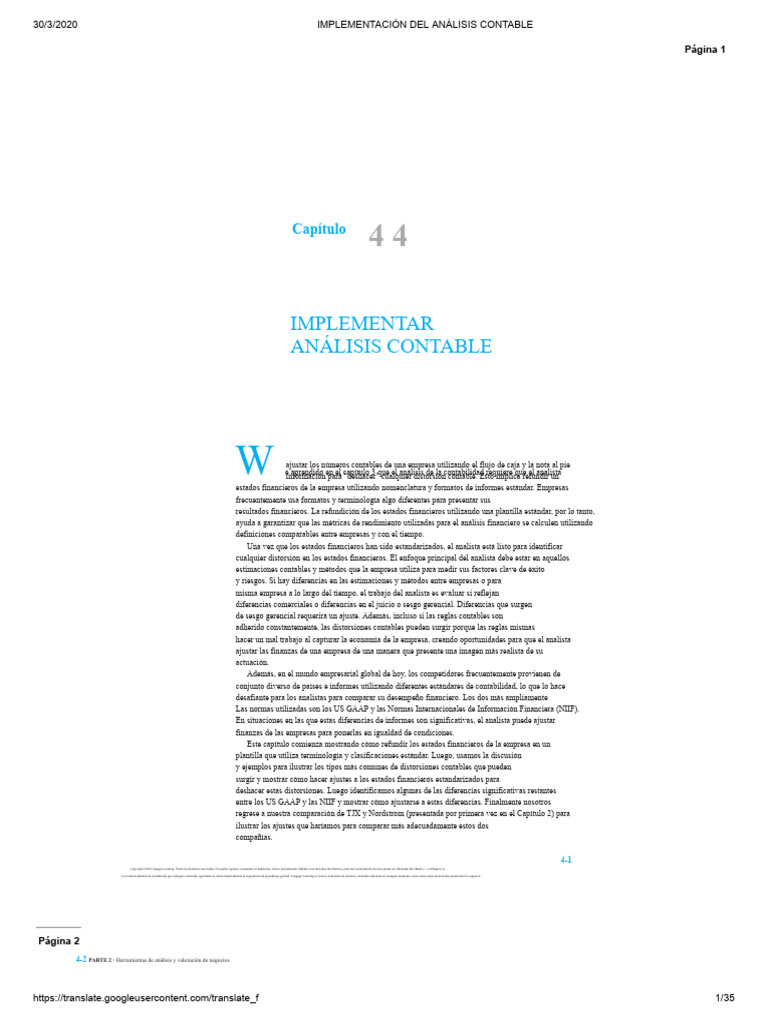 Capitulo 4 Español | PDF | Contabilidad | Estado de resultados