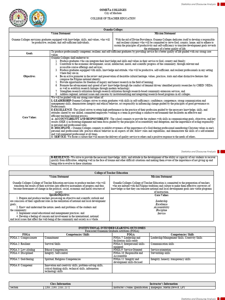 Cognate Ele 1 Stylistics And Discourse Analysis Syllabus Revised