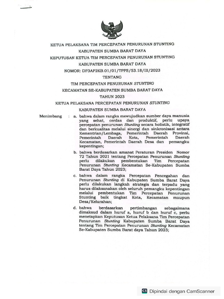 SK TPPS Kec. 2023 | PDF