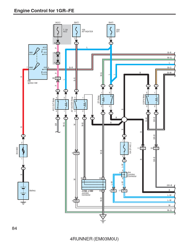 4RUNNER 2007 Engine Control For 1GR-FE | PDF | Internal Combustion ...