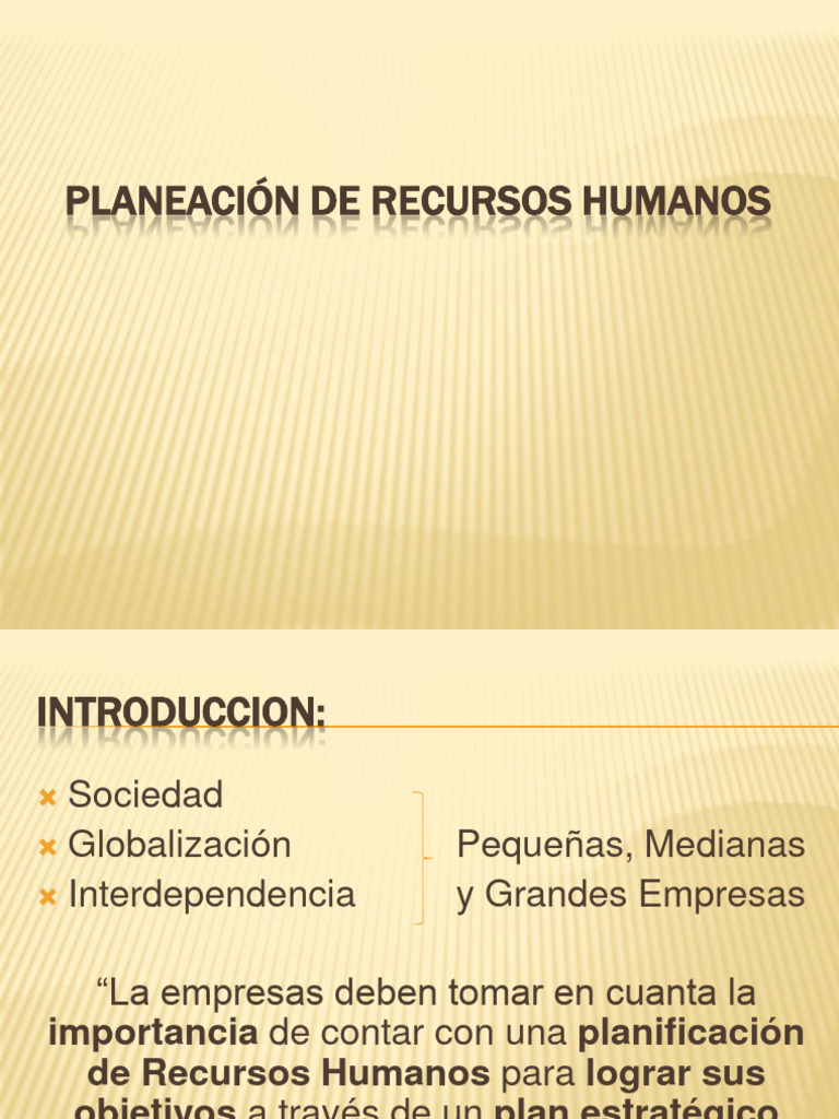 Tema 2 Planificación de RRHH | PDF | Gestión de recursos humanos | Planificación