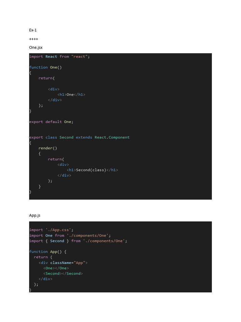 React 2 | PDF | Software Development | Computing