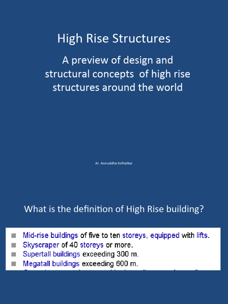 High Rise Buildings | PDF | Architectural Design | Architecture