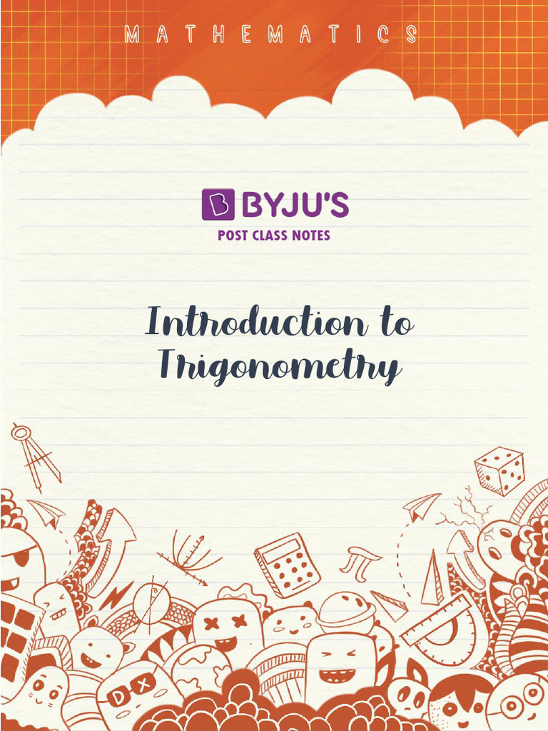CBSE Class 10 Introduction To Trigonometry Study Notes | PDF ... CBSE Class 10 Introduction To Trigonometry Study Notes | PDF ...